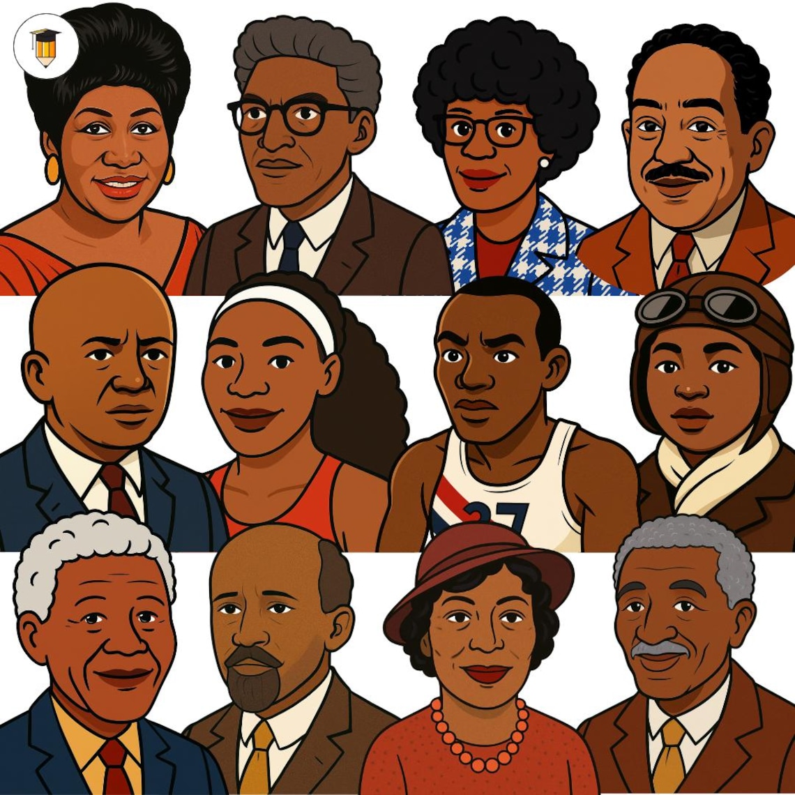 80+ BLACK HISTORY CLIPART | Bulletin Board Display | Black History ...