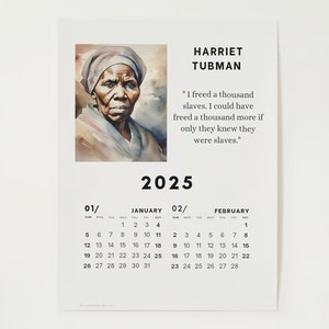 2025 Black History Calendar | Bulletin Board Display | Black History ...