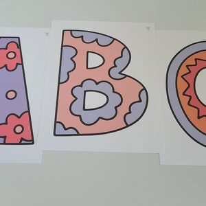 Alphabet Bulletin Board Lettering | Back to School | Printable Letter ...