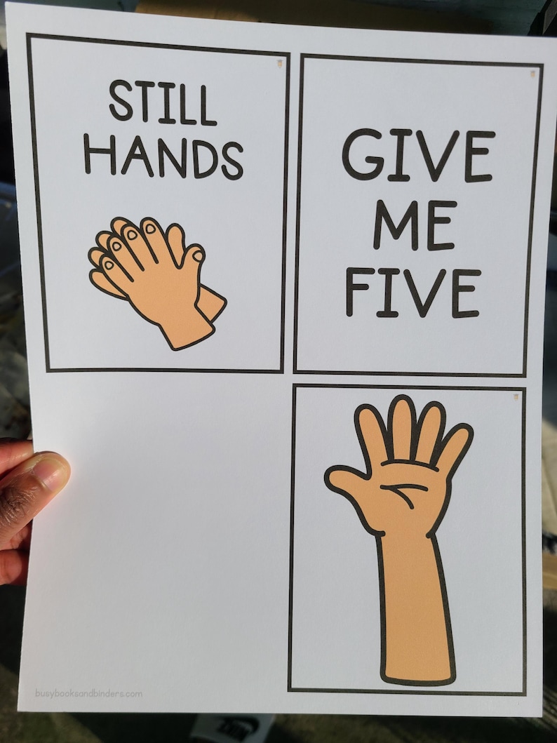 GIVE ME FIVE | Whole Body Listening | Classroom Poster | Daycare Poster ...