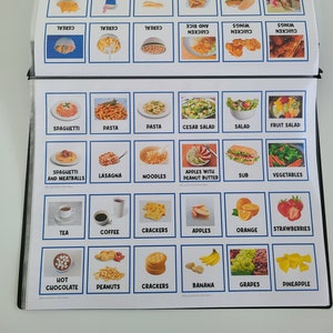 BOOK: 167 Food Pictures Food Visual Aid Behavior Task Card Autism First ...