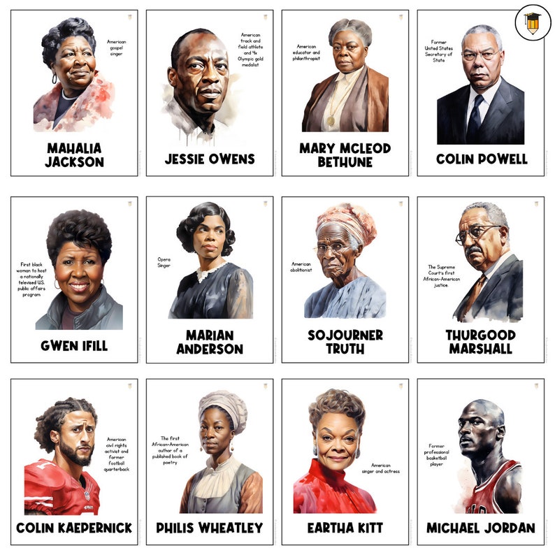 40 Black History Posters | Bulletin Board Display | Black History Decor ...