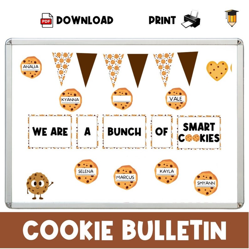 COOKIE BULLETIN BOARD Smart Cookie Theme Class Visual - Etsy