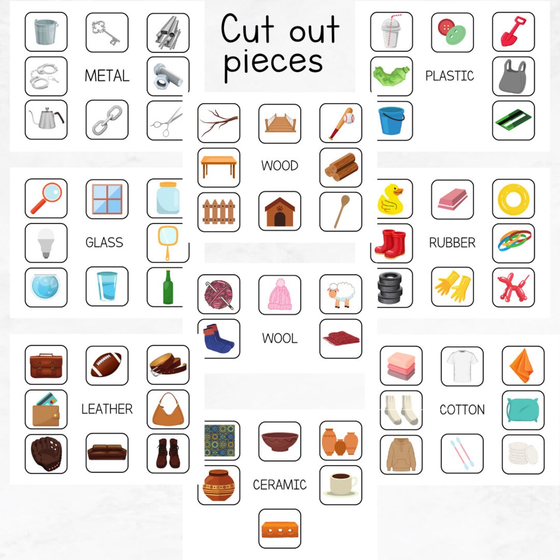 SCIENCE SORTING MATS Sorting Activities File Folder Games - Etsy