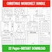 Christmas Worksheet Bundle | Christmas Busy Book | Homeschool ...