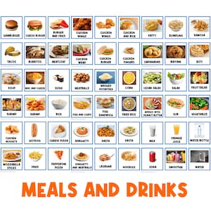 REAL PICTURES: 167 Food Cards + 3 Choice Boards | Food Visual Aid ...