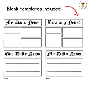 Newspaper Bulletin Board | Writing Worksheets | Back to School ...