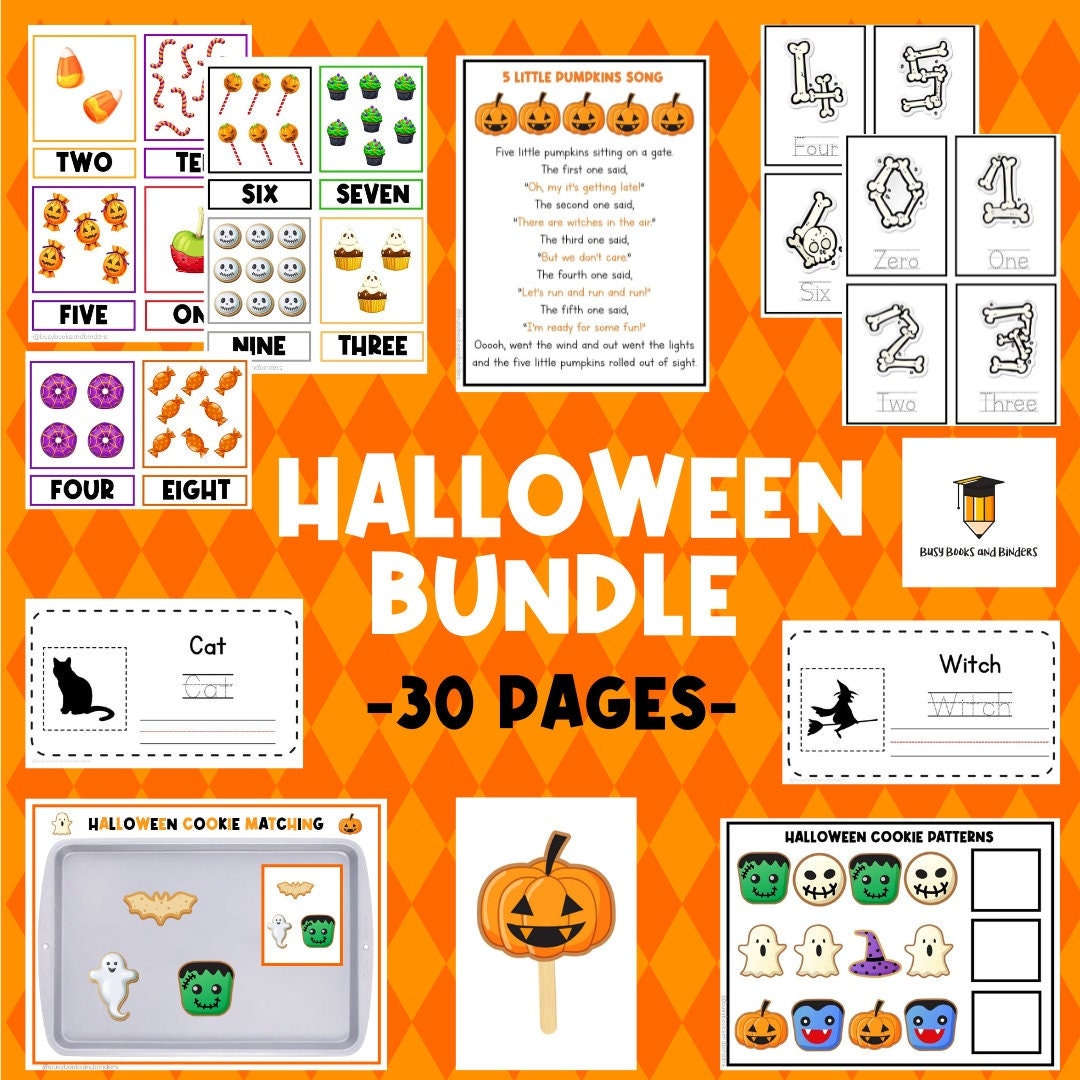 HALLOWEEN BUNDLE: 5 Little Pumpkins Song | Halloween Songs | Toddler ...