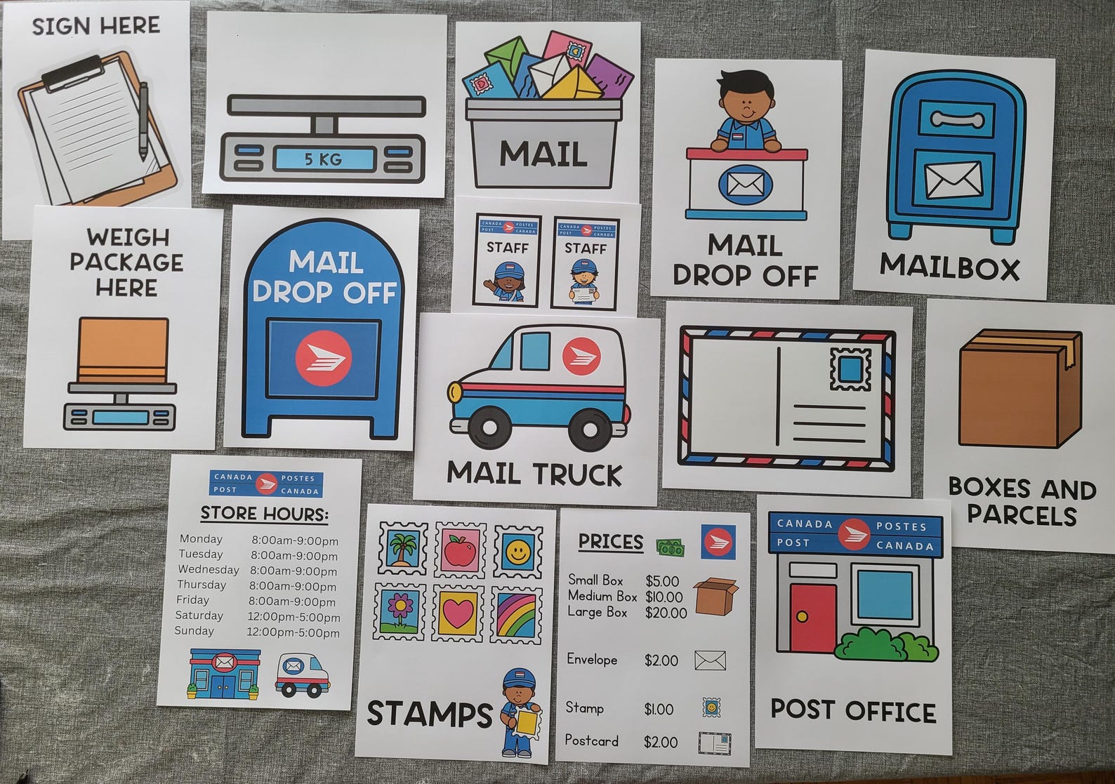 Postal Office Dramatic Play | Play | Learning | Pretend Play ...
