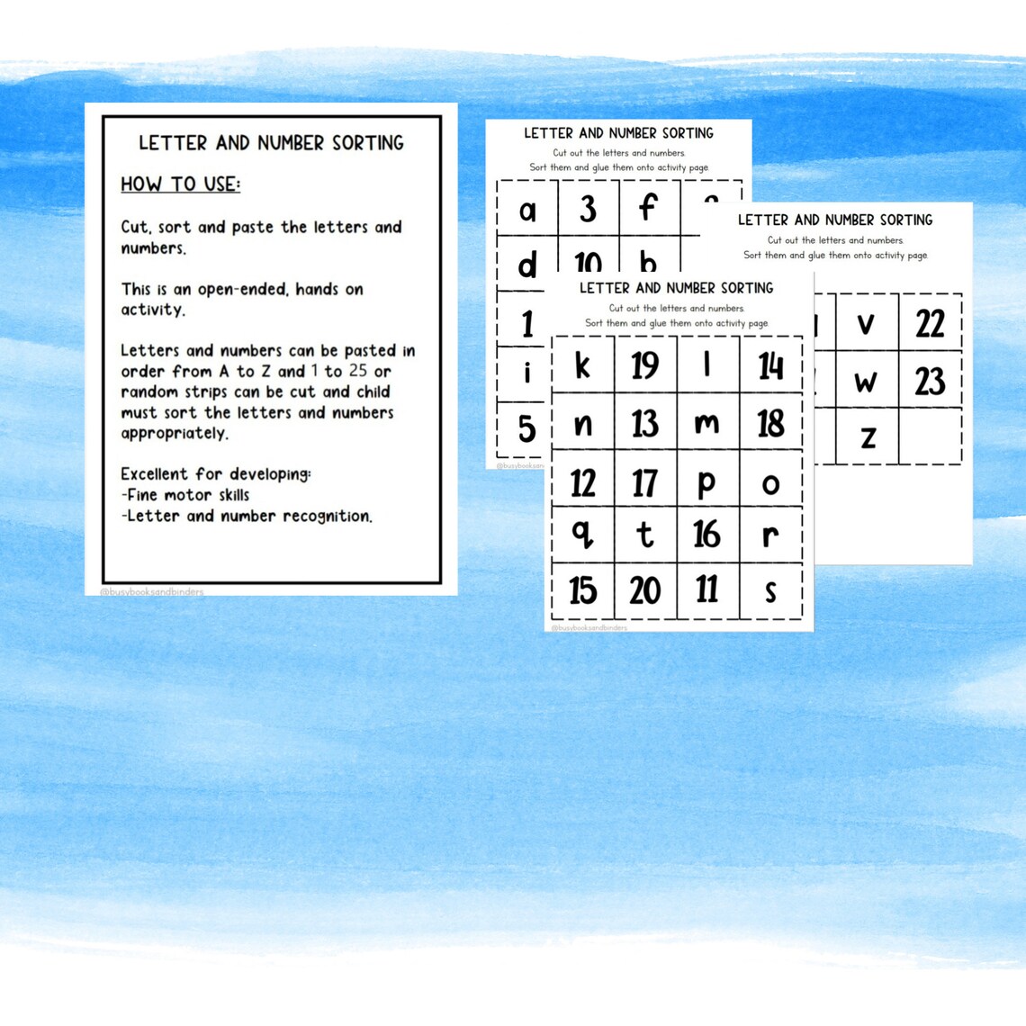 Kindergarten Grade One Cut and Paste Worksheets Sight Words - Etsy