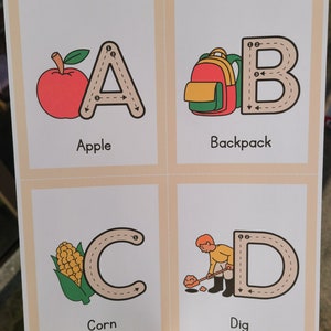 Boho Alphabet Flashcards | Alphabet Posters | Classroom Decor | ABC ...