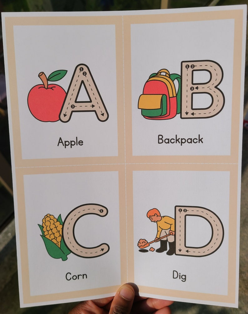 Boho Alphabet Flashcards | Alphabet Posters | Classroom Decor | ABC ...