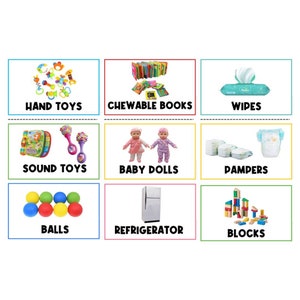 REAL PICTURES: Classroom Center Signs | Toy Bin Label | Printable Signs ...