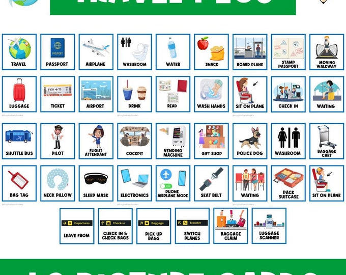 Autism EZ Travel PCS Transitional Keyring Visual Aid for Activity ...