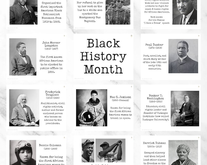 Black History Month, Black History Month Posters, Classroom Posters ...