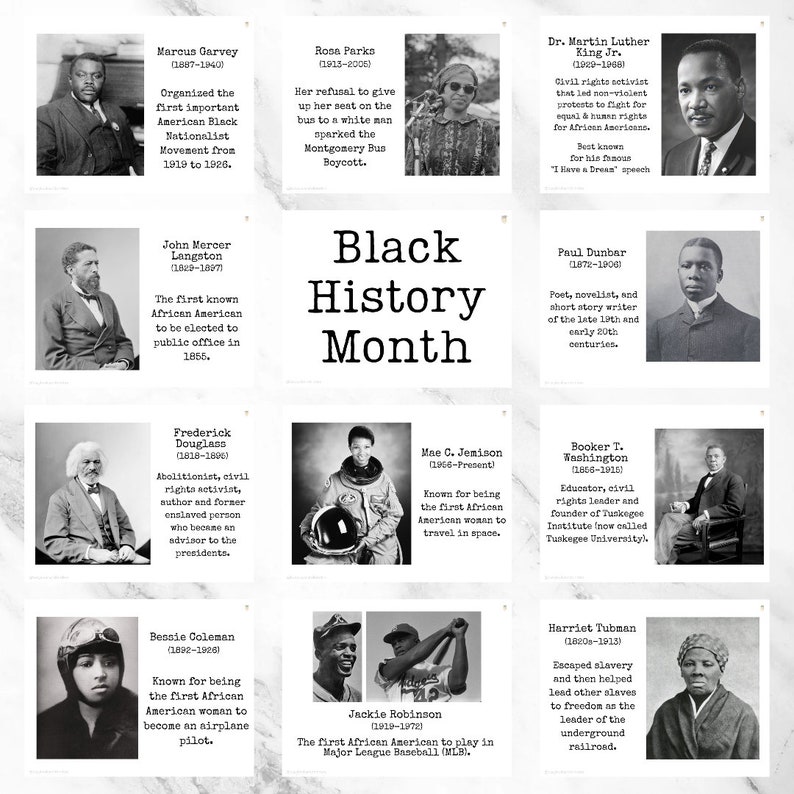 Black History Posters | Bulletin Board Display | Black History Decor ...