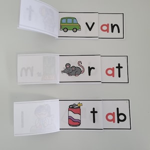 CVC FLIP BOOK | Kindergarten Sight Words | Easy Reader | Phonics | Esl ...