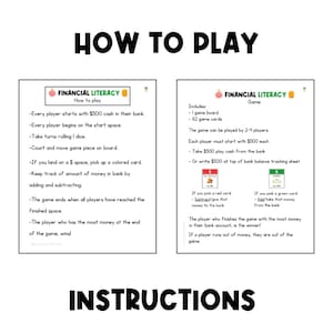 Financial Literacy GAME | Money | Infographic | Learn About Money ...