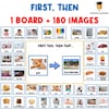 PHYSICAL COPY: Real Pictures Behavior | First Then Visual Aid | Toddler ...