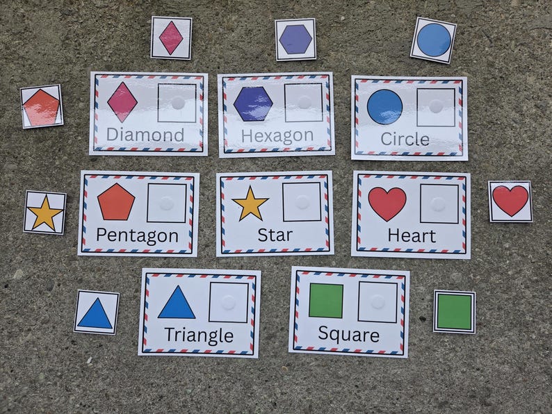 Shape Matching | Printable | Toddlers | Preschool | Shapes Activities ...