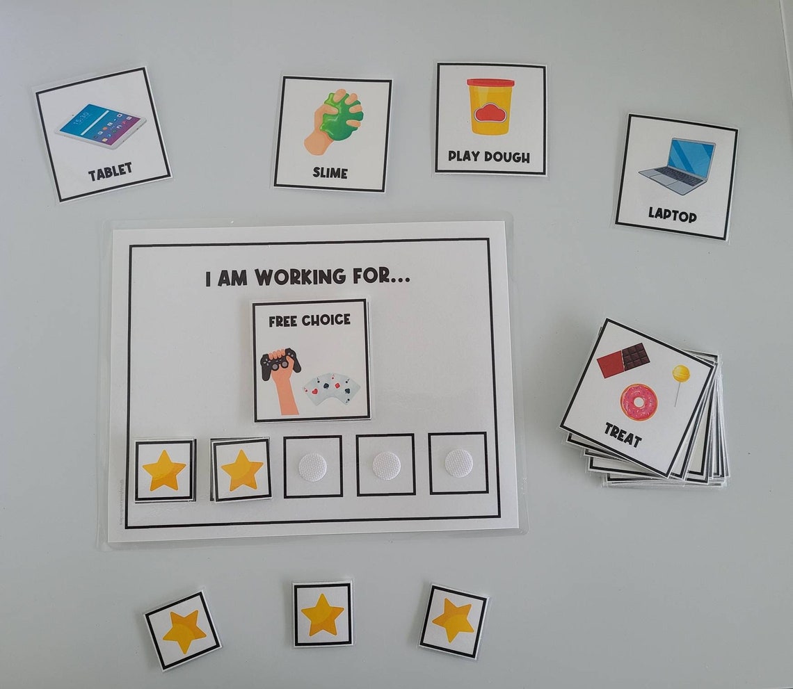 Reward Chart Behavior Chart Visual Aid Incentive Chart - Etsy Canada