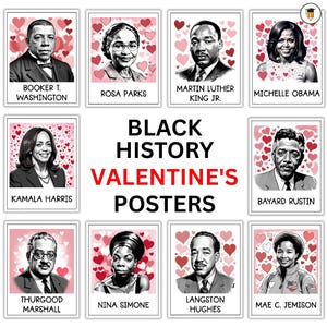 30 Valentine's Day Posters | Black History Poster | Bulletin Board ...