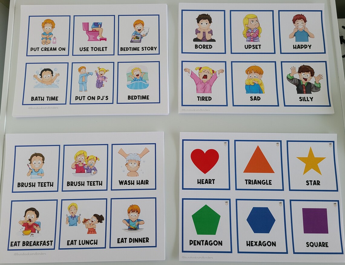 1 BOARD + 225 CARDS | First Then Board | Visual Aid | Schedule ...
