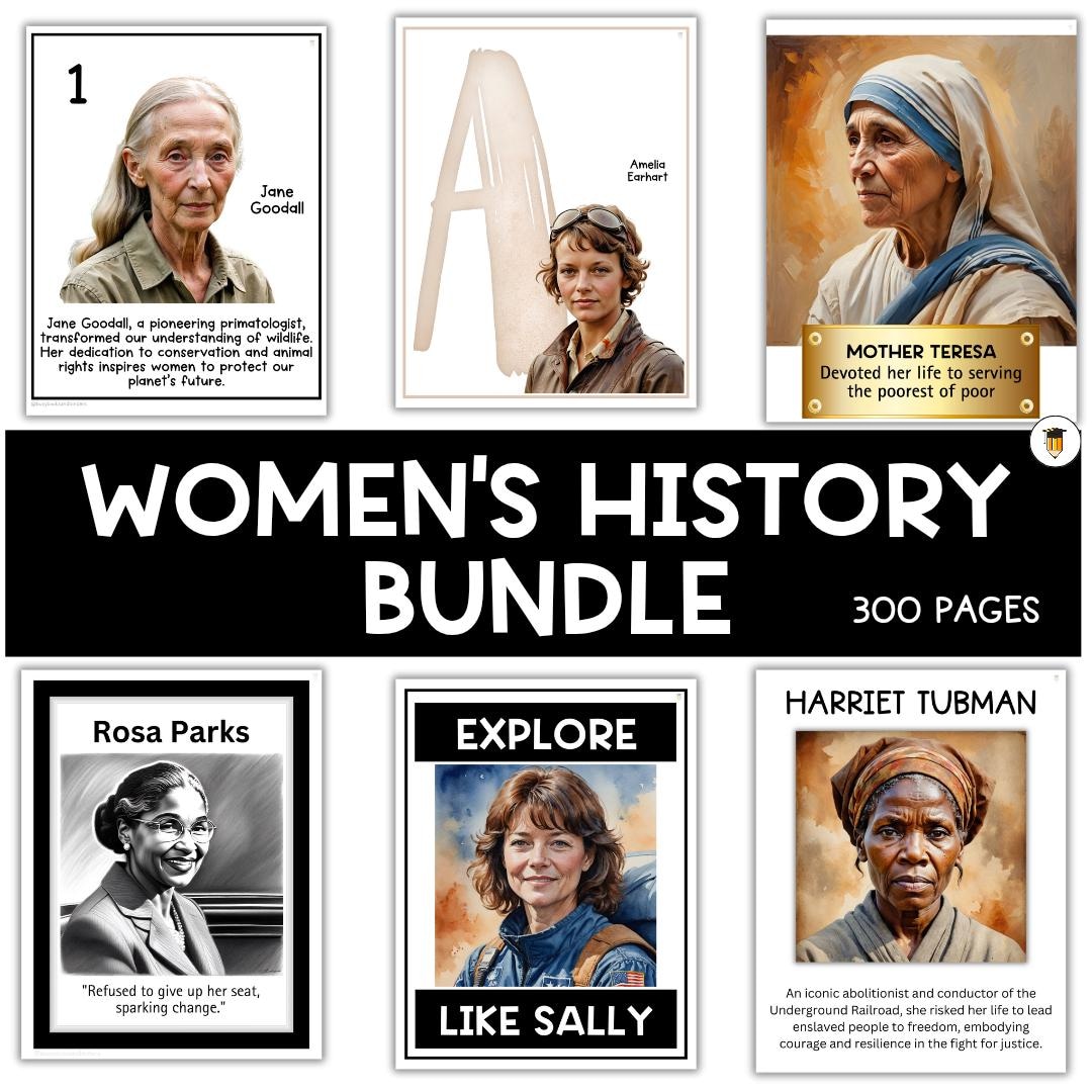 BUNDLE: Women's History Month Posters | Bulletin Board Display | Women ...