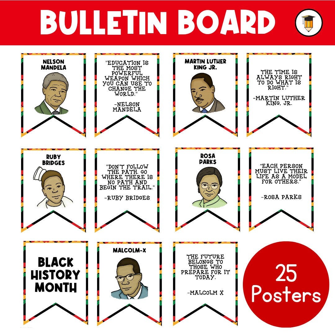Black History Posters & Quotes | Bulletin Board Display | Black History ...
