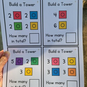 Math Cubes Flashcards | Counting | Building Blocks | Flashcards | STEM ...