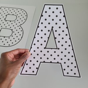 POLKA DOT Alphabet Bulletin Board Lettering | Back to School ...