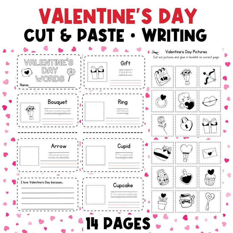 88 Valentine's Day Worksheet Bundle | Busy Book | Homeschool Printables ...