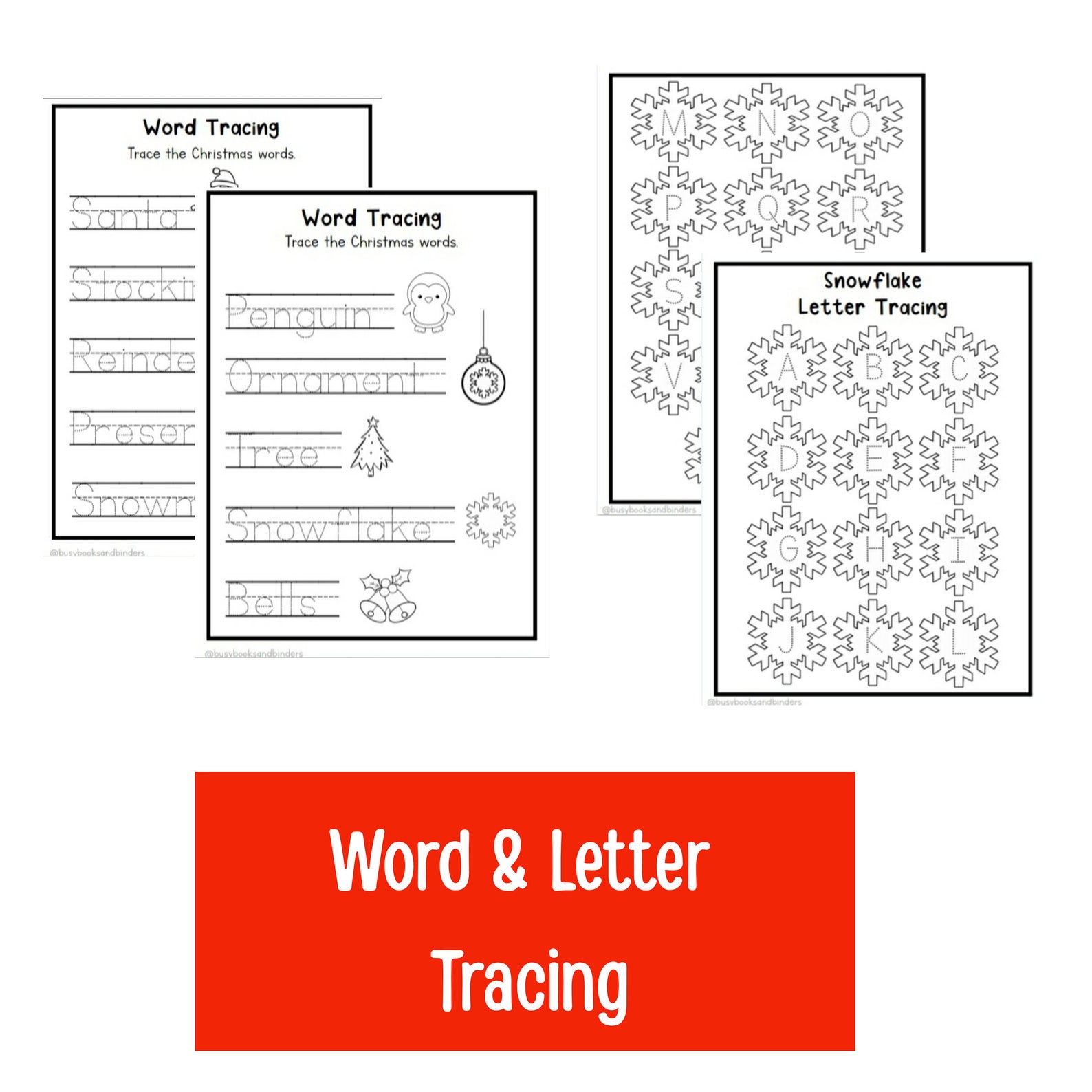 Christmas Worksheet Bundle | Christmas Busy Book | Homeschool ...