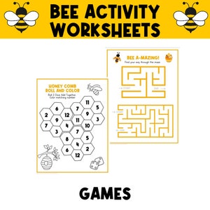 Bees Activities | Bee Lifestyle Stages | Counting | Tracing | Spring ...