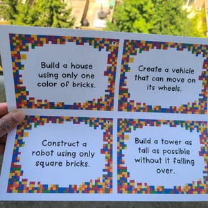 STEM Building Block Challenge | Flashcards | STEM | Vehicles ...