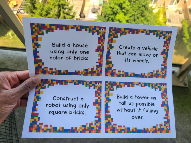 STEM Building Block Challenge | Flashcards | STEM | Vehicles ...