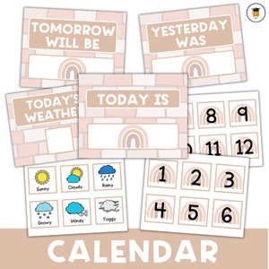 BOHO CALENDAR | Kindergarten Classroom Decor | Morning Circle ...