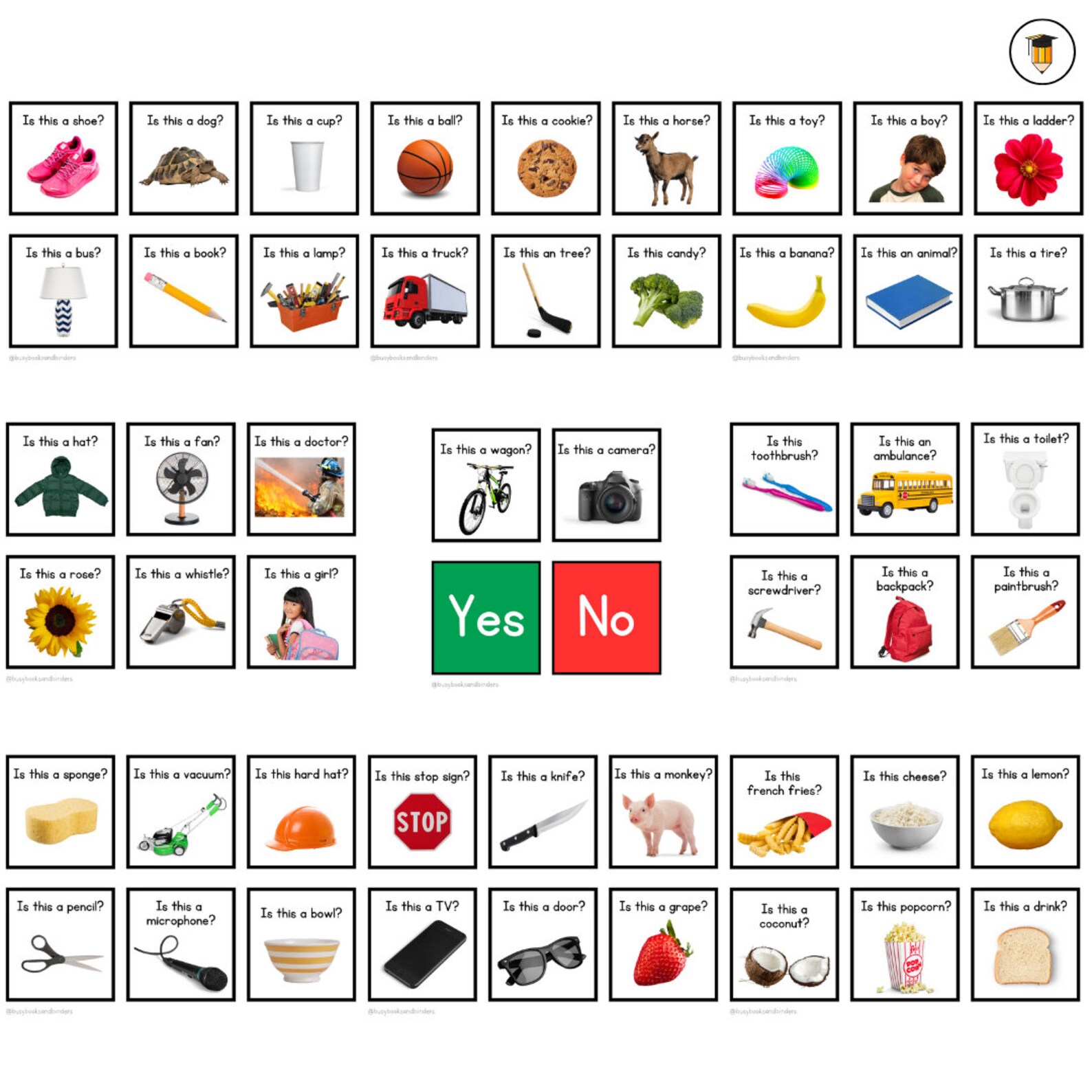 YES or NO | Sorting Cards | Questions Functions Task Cards | Speech ...