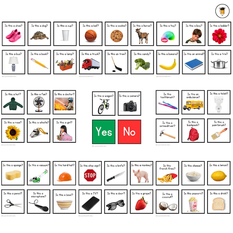 YES or NO | Sorting Cards | Questions Functions Task Cards | Speech ...