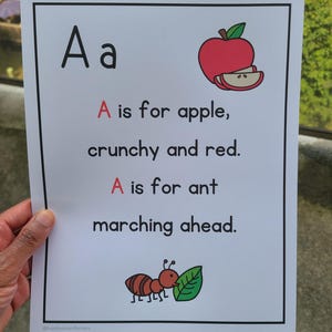 Alphabet Poem Posters | A-Z Alphabet Posters | Classroom Decor | ABC ...