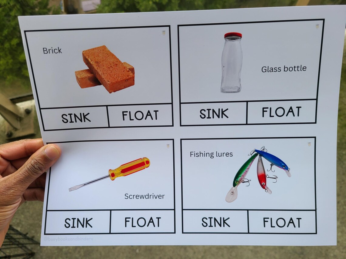 32 Sink or Float Task Cards | Observation Skills | Science Experiment ...