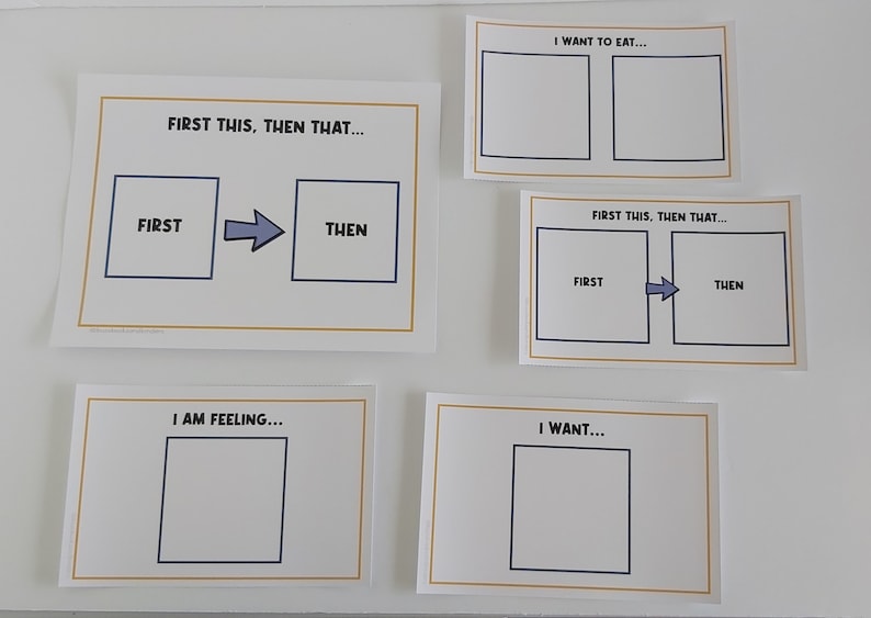 BOARD BUNDLE: First Then Next Board | Visual Aid | Visual Schedule ...