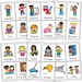 60 French Verbs Flashcards | Picture Cards | Action Verbs | Language ...