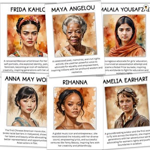 40 Women's History Month Posters Bulletin Board Display Women's History ...