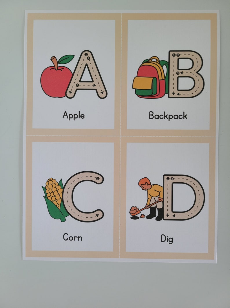 Boho Alphabet Flashcards | Alphabet Posters | Classroom Decor | ABC ...
