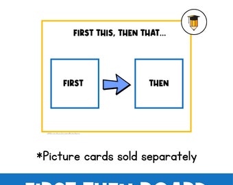 BOARD BUNDLE: First Then Next Board Visual Aid Visual Schedule Toddler ...