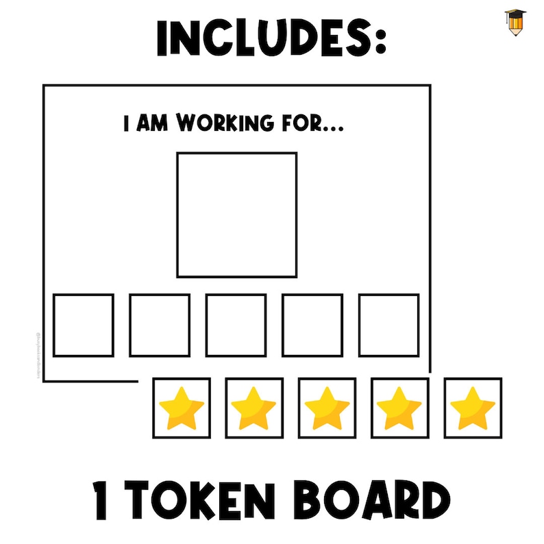 PHYSICAL COPY: Reward Chart Behavior Chart Visual Aid - Etsy