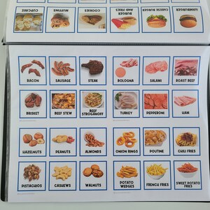 BOOK: 167 Food Pictures Food Visual Aid Behavior Task Card Autism First ...