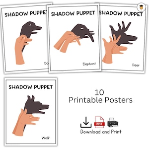 10 Shadow Hand Puppet Posters | Dramatic Arts | Drama | Games for Kids ...