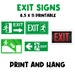 Emergency Exit Fire Safety Sign Classroom Signs Classroom - Etsy